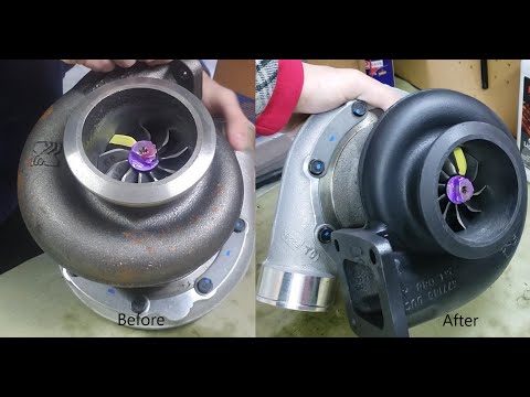 Ceramic coating turbo exhaust housing with Cerakote
