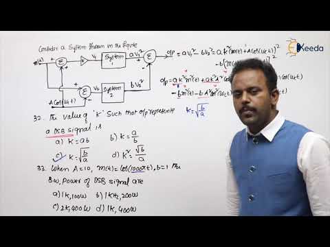 Solving Numericals 1: General DSB-SC Problems Step-by-Step - GATE Communications Video Lecture ...