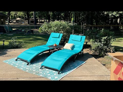 Beautiful Amazon Chase Lounge Chair for Pool Review - Turquoise - Great Price and Quality!