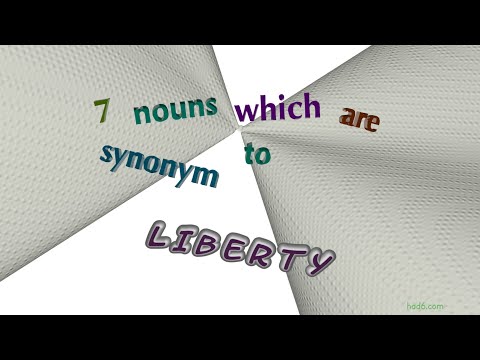 liberty - 7 nouns similar to liberty (sentence examples)