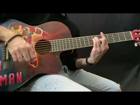 Custom Hand-Painted Classical Guitar – “Sonic” Design, | Reverb