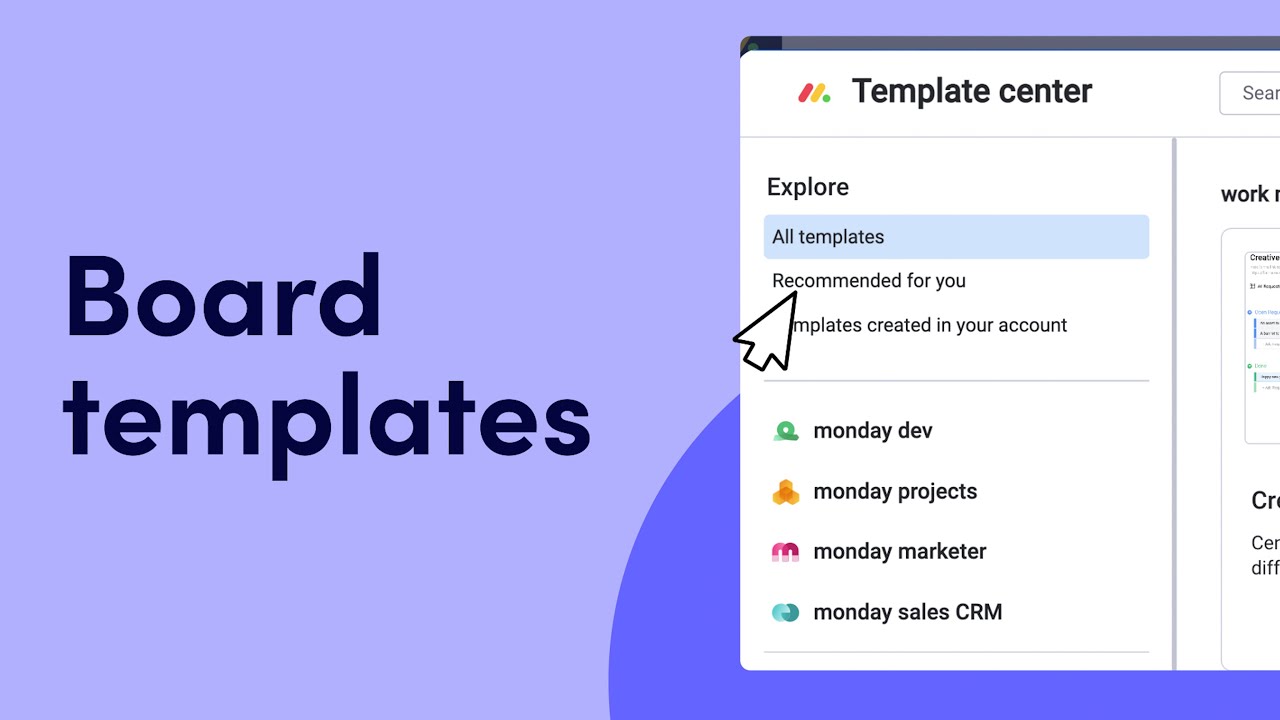 Board templates | monday.com tutorials