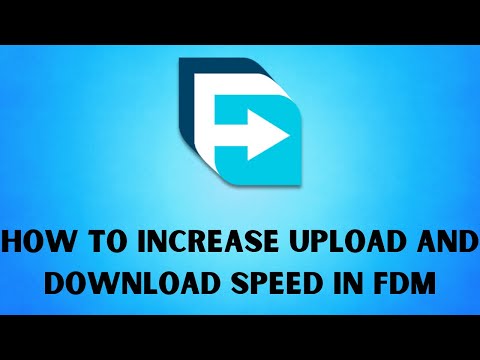 How to Increase download and upload speed in free download manager(FDM)| Limit speed.