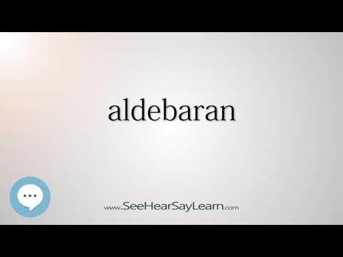 aldebaran (Every English Word Pronounced) ๐๐๐ฃ๏ธ๐โ