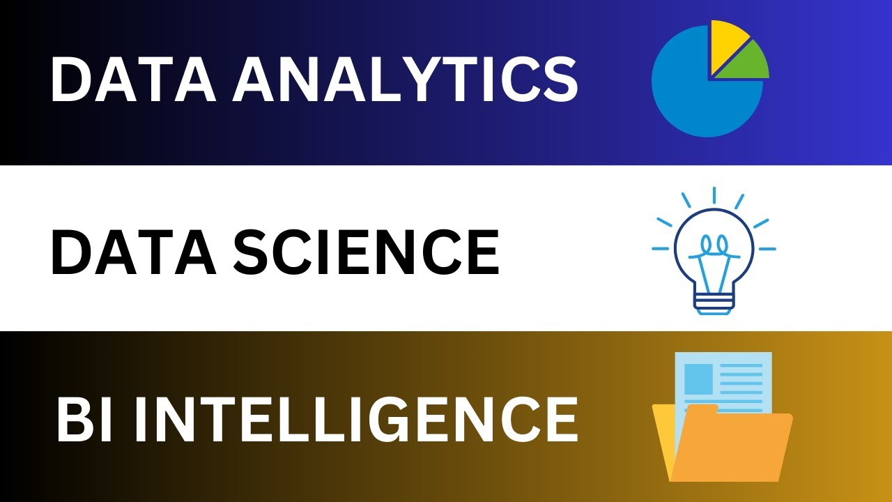 The difference between DATA ANALYTICS, DATA SCIENCE, BUSINESS INTELLIGENCE