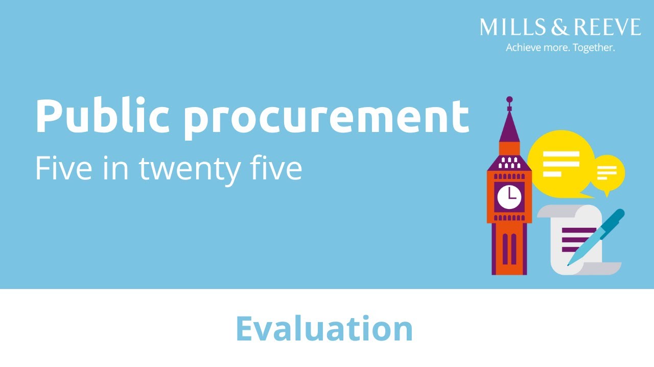 Public procurement - Five in twenty five: Evaluation