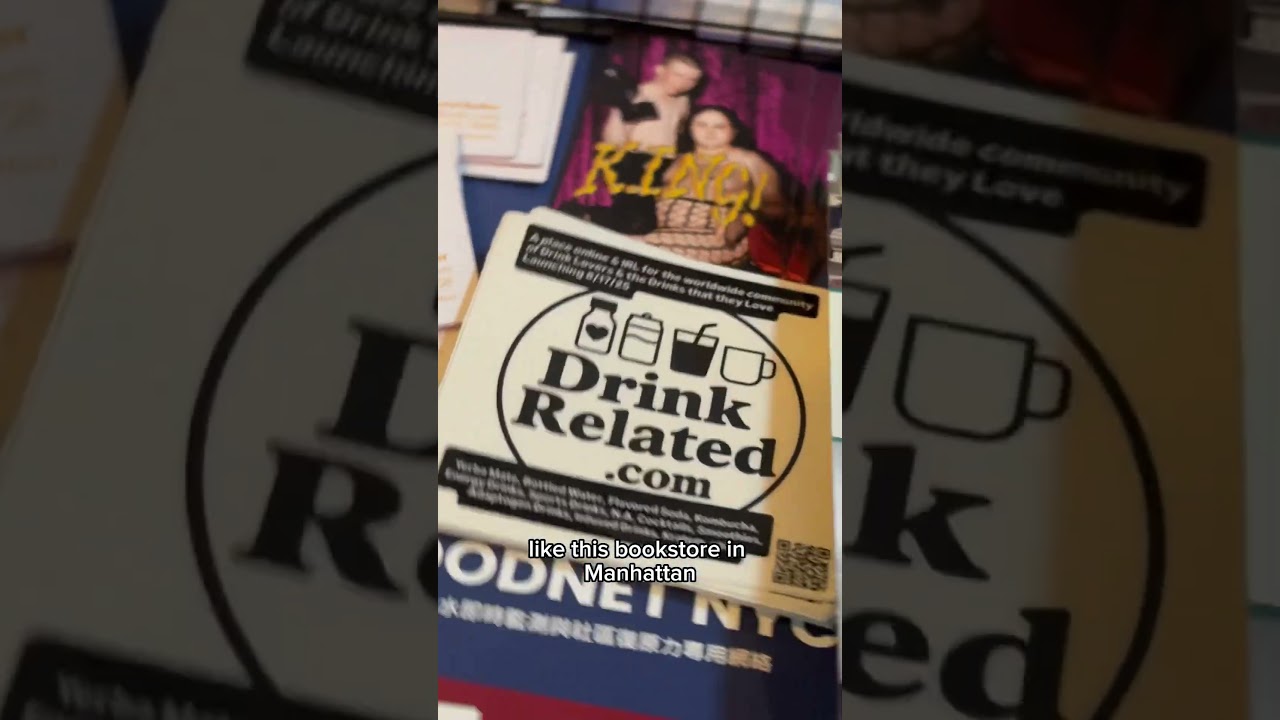 DRINK RELATED - Stickers on Your Bulletin Board at your local library, coffee shop, bookstore ☕️