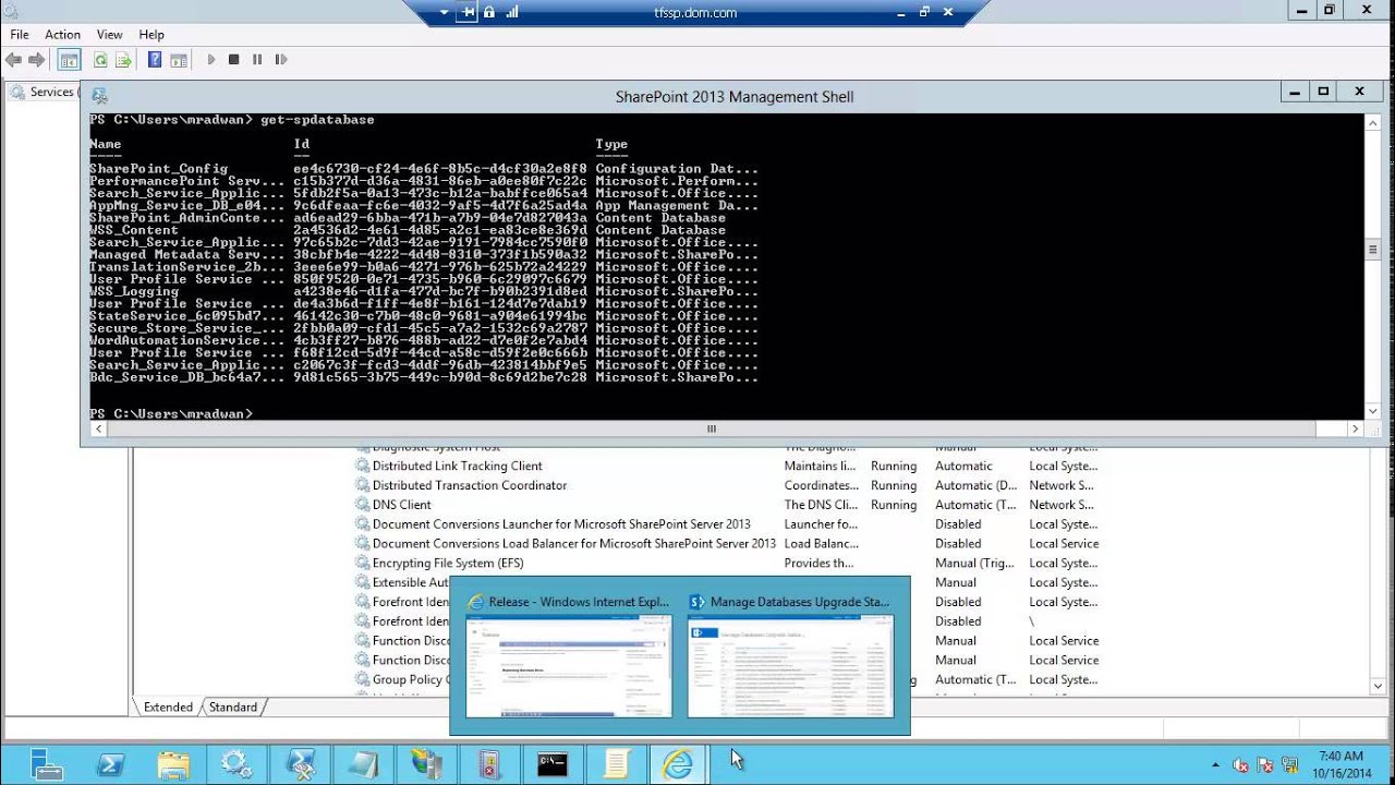 Fix SharePoint error cannot open SharePoint Database DB