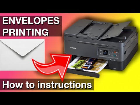 Printing on Envelopes with printer Canon PIXMA TR7000 How to instructions