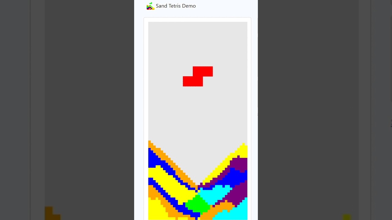 JavaScript Sand Tetris - Live Demo: https://sahandbabali.github.io/JavaScript-Sand-Tetris/