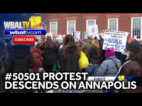 Hundreds in Annapolis take part in #50501 protests