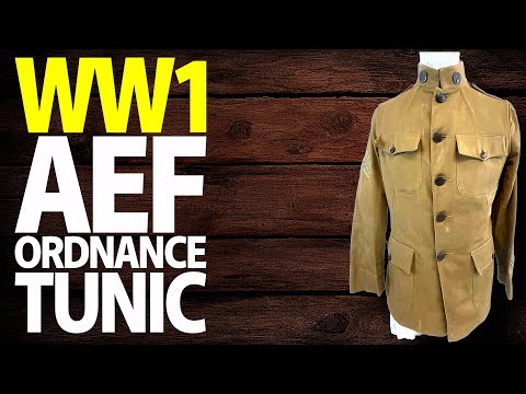 WW1 US AEF 2nd Army Sergeants Ordnance Corps Collar Uniform Tunic History, Collectibles, Military