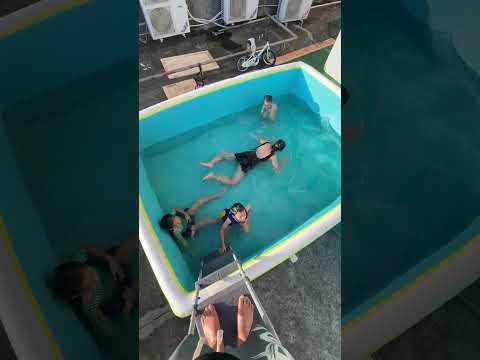 Should you buy an inflatable swimming pool? Review and Costs. IPOOLGO pool #pool #inflatablepool
