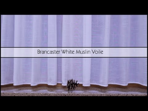Brancaster White Muslin Voile Curtains - Woodyatt Curtains