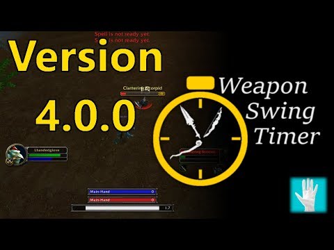 WeaponSwingTimer - Version 4.0.0 (Wands, Hunter Fixes, Visuals, Config Overhaul)