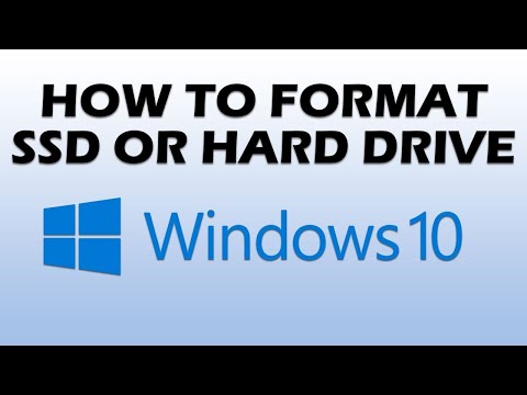 How To Format An SSD Or Hard Drive - Windows 10