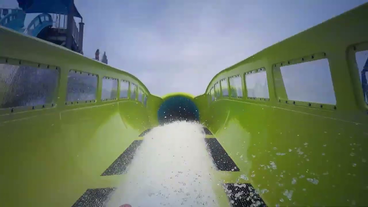 Six Flags Great America Hurricane Harbor Tsunami Surge Water Coaster