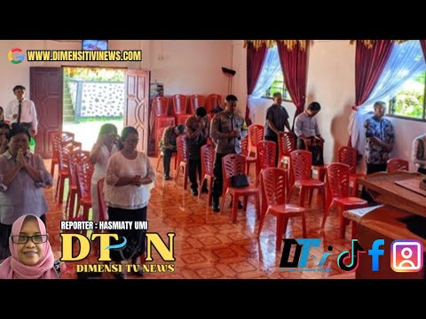 Bhabinkamtibmas Polsek Makale Hadiri Ibadah Minggu Raya dan Himbauan di Jemaat Tombang Buri