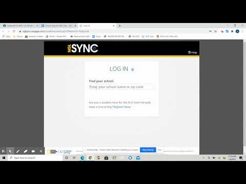 Video How to log into NGL Sync