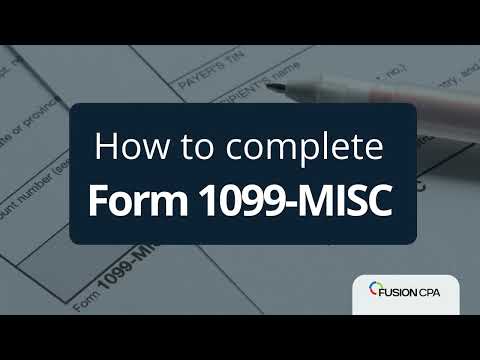 How to Complete Form 1099 MISC | Independent Contractors Tax Tutorial