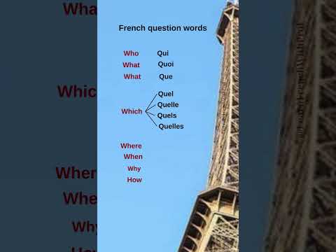 French question words |1|#frenchforbeginners #interrogative