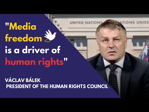 World Press Freedom Day 2023: statement by Human Rights Council President Václav Bálek