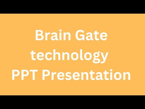 Brain Gate Technology PPT Presentation Seminar Free Download