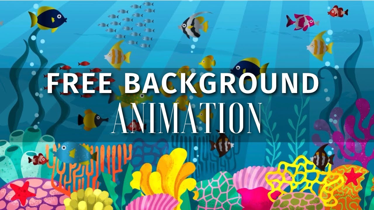 Underwater Kids Animation video | Free Background Animation Footage for Beginners