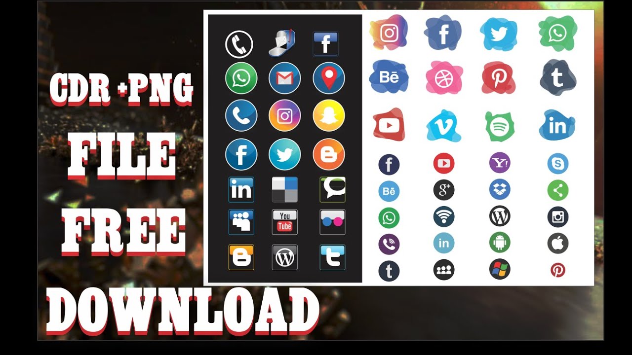 social media icons free download || social media icons vector free download || social media icons