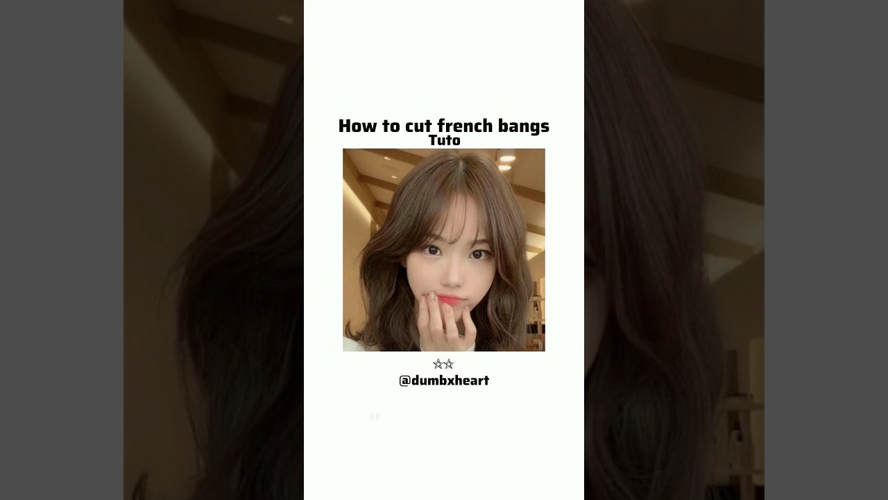 How to cut french bangs (tutorial) 🐻🤎 | @dumbxheart |