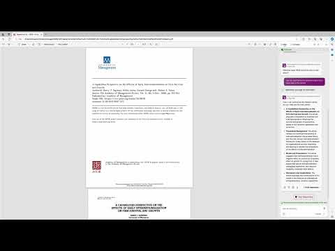 Reading research articles with Microsoft Edge and Copilot