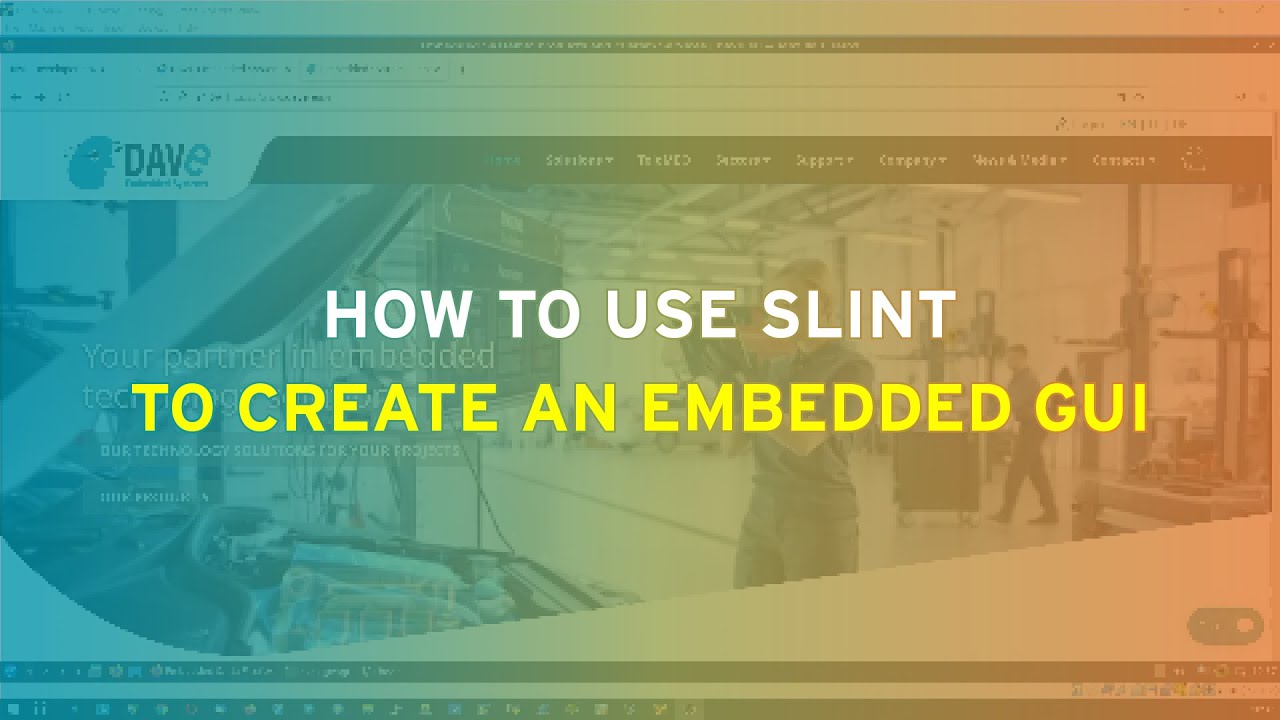 DAVE Embedded Systems / HOW TO - How to use Slint to create an embedded GUI