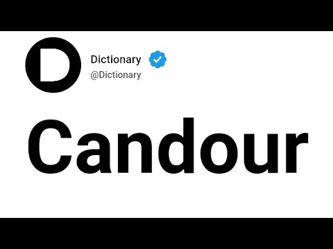 Candour Meaning In English