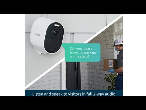 Arlo Ultra 2 Spotlight Camera - 2 Camera Security System - Wireless, 4K Video & HDR, Color Night