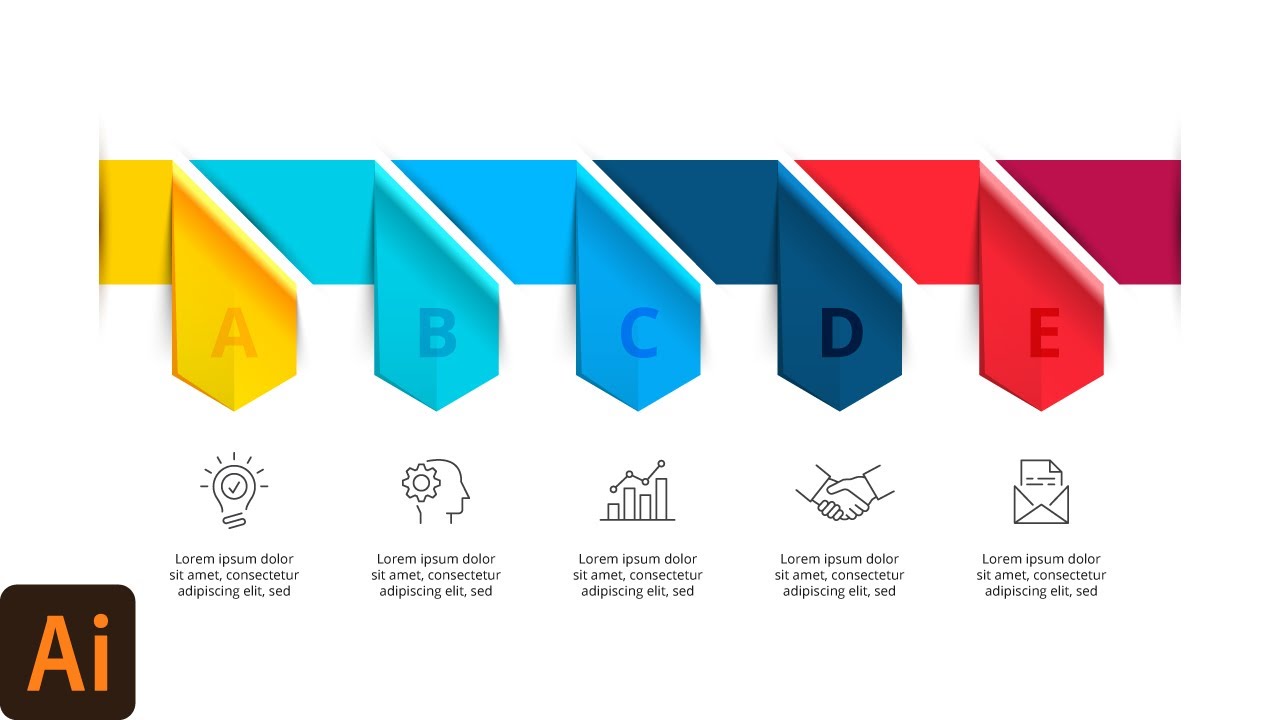 How to Create Arrows infographic in Illustrator