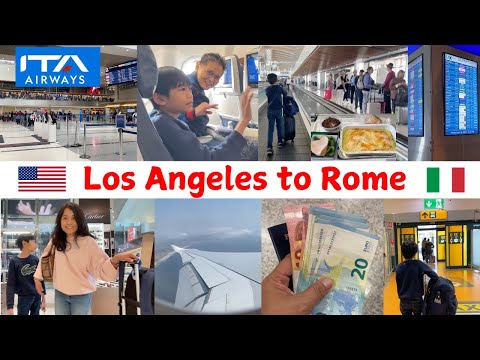 Los Angeles, USA to Rome, Italy via ITA Airways (LAX to FCO) 🇺🇸 🇮🇹 #lax #rome