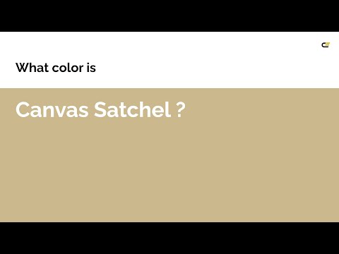 Canvas Satchel color #ccb88d hex color - Yellow color - Cool color ccb88d