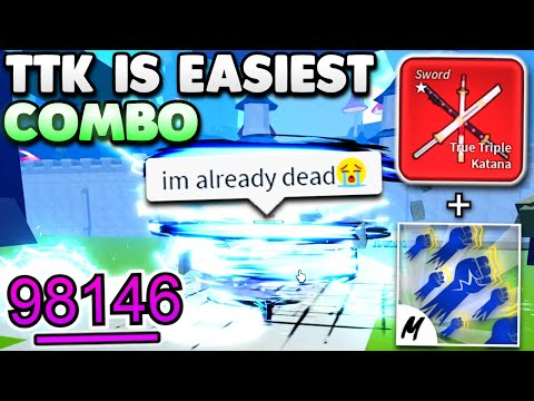 True TRIPLE Katana Has The EASIEST ONE SHOT Combo... (Blox Fruits)