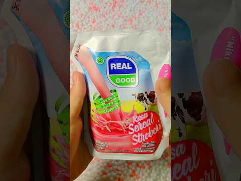 mencari dan menemukan minuman susu real good rasa sereal strawberry di dalam gabus #susu #shortsfeed
