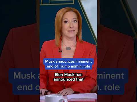 Musk announces imminent end of Trump admin. role