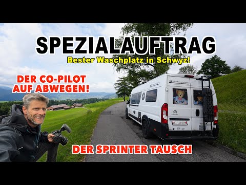 #1217 Sprinter Tausch Goldschmitt | Co-Pilot auf Abwegen & Testfahrt | Genialer Waschplatz Schwyz