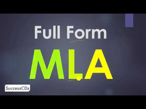 What is the Full form of MLA?