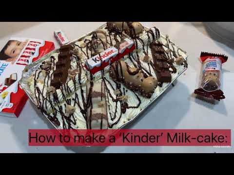 Sweet & simple ‘Kinder’ Milk-cake recipe