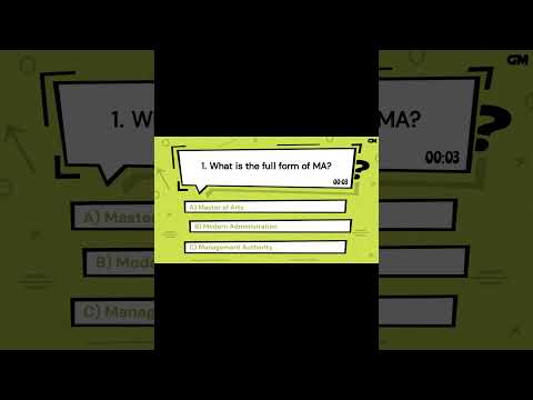 What is the full form of MA? | Great Mind Official