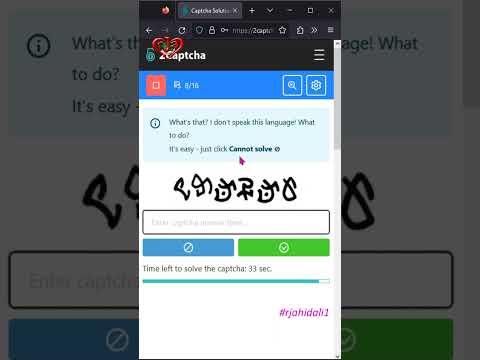 Captcha 8/16 | 2captcha Training Mode Completed | 2023 #rjahidali1 #shorts #viral #shortvideo