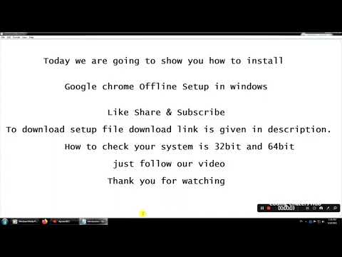 How to install Google Chrome in windows without internet. offline installer 32bit & 64bit