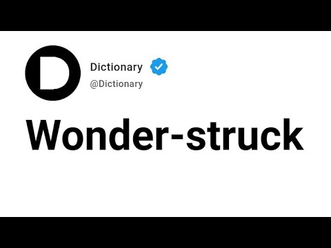 Wonder-struck Meaning In English