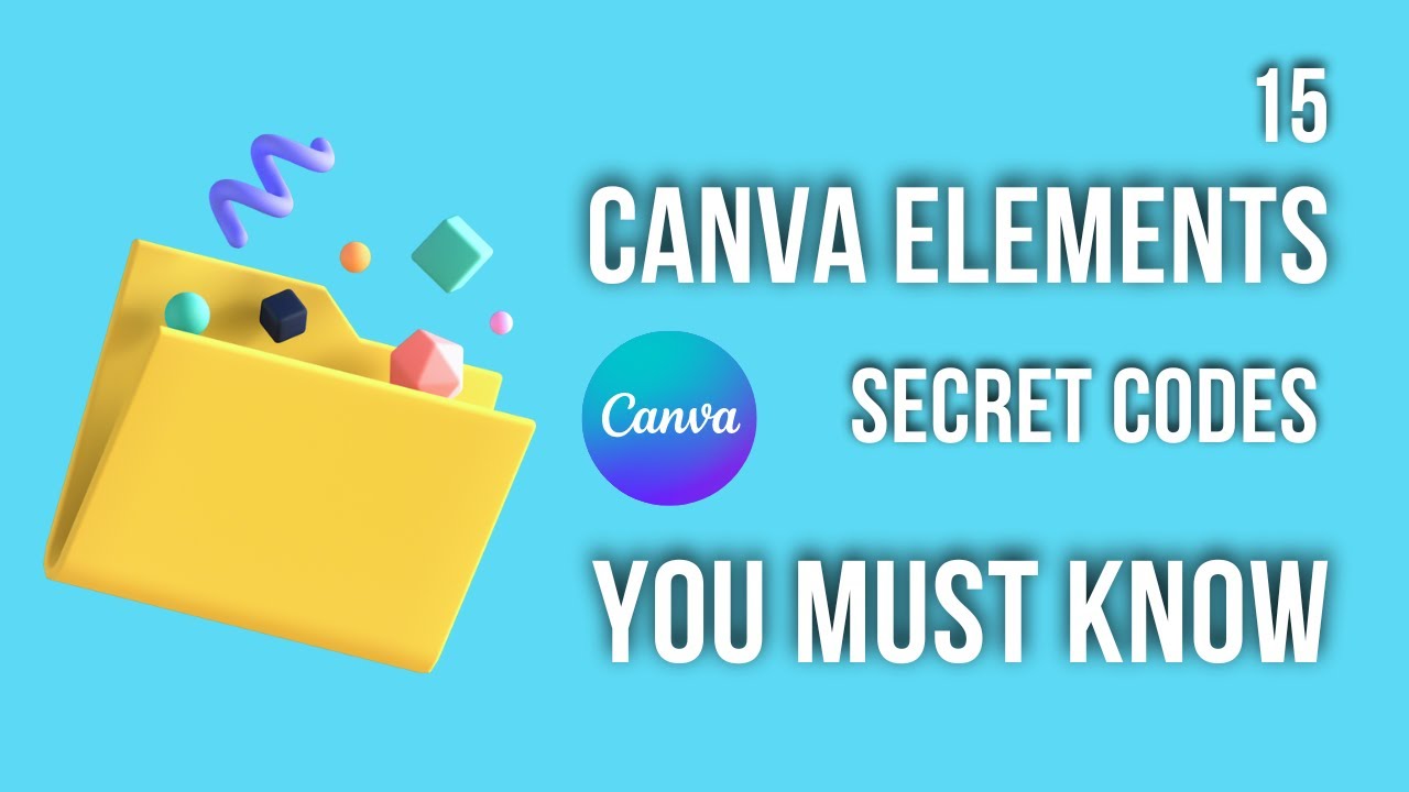 Canva Elements secret codes Part 15/100 Canva tutorial 2022| Lets Design