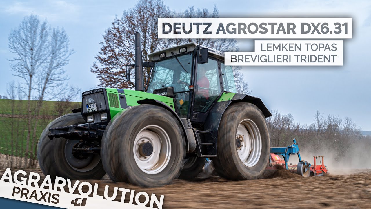 Deutz-Fahr AgroStar DX6.31 + Lemken Topas + Breviglieri Trident • Harrowing | Agrarvolution Praxis