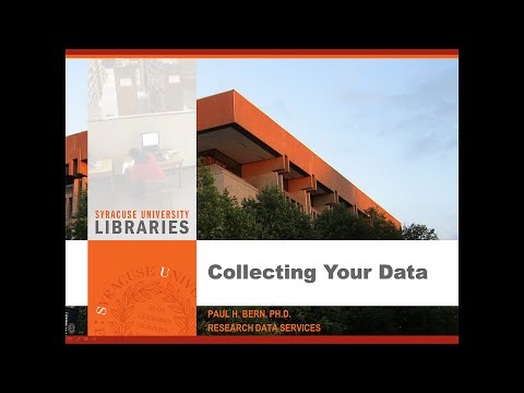 Collecting Your Data